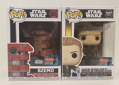 Star Wars - Anakin Skywalker + B2EMO Funko Pop! Vinyl NYCC 2022 #566 ...