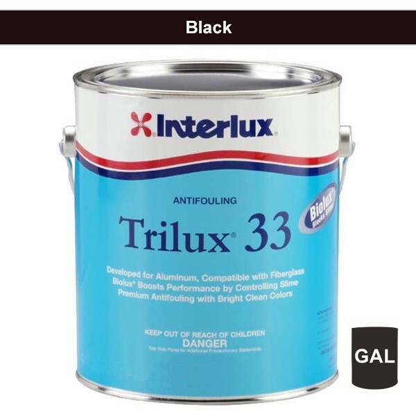 Interlux Trilux 33 1-Gallon Antifouling Paint - Black (‎YBA063/PT) for ...