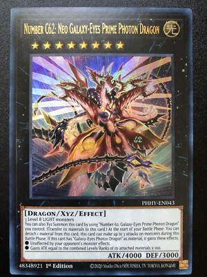 Number C62: Neo Galaxy-Eyes Prime Photon Dragon PHHY-EN043 Ultra Rare ...