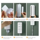 Socket Holder Plug Fixer Sticker Punch-free Wall-Mounted Power Strip ...
