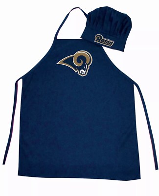 Los Angeles Rams NFL Barbecue Tailgating Apron & Chef's Hat | eBay