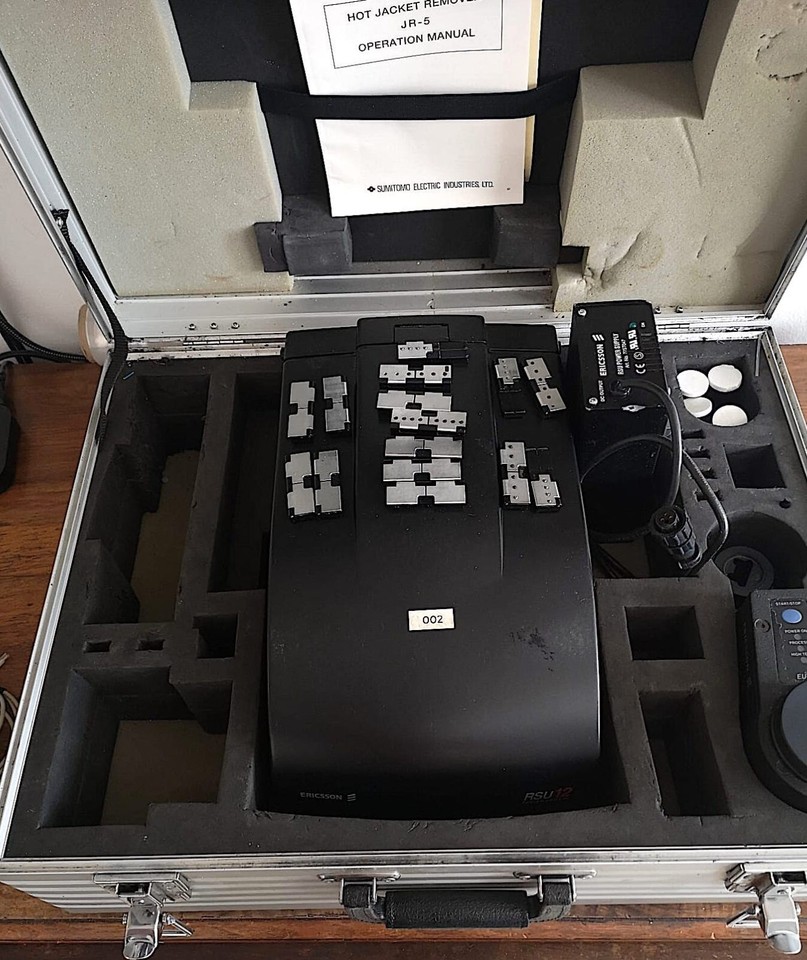 Ericsson RSU 12 Ribbon Fiber Fusion Splicer + Ultrasonic Cleaner EUC 12 ...