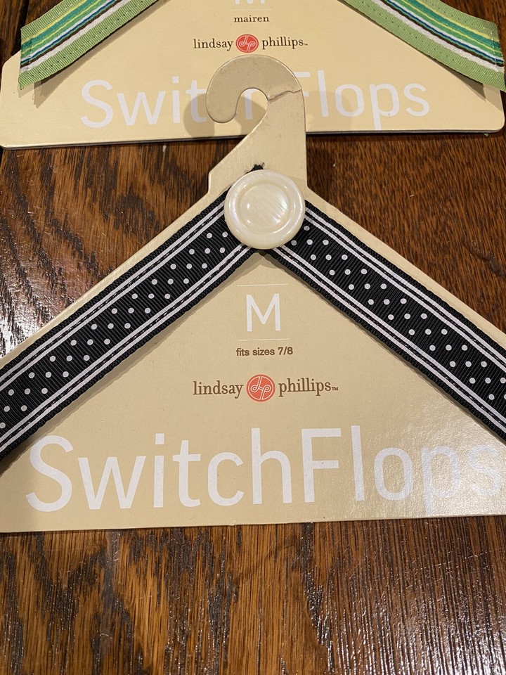 4 Sets -Lindsay Phillips Interchangeable Shoe Switchflop Straps -Medium ...
