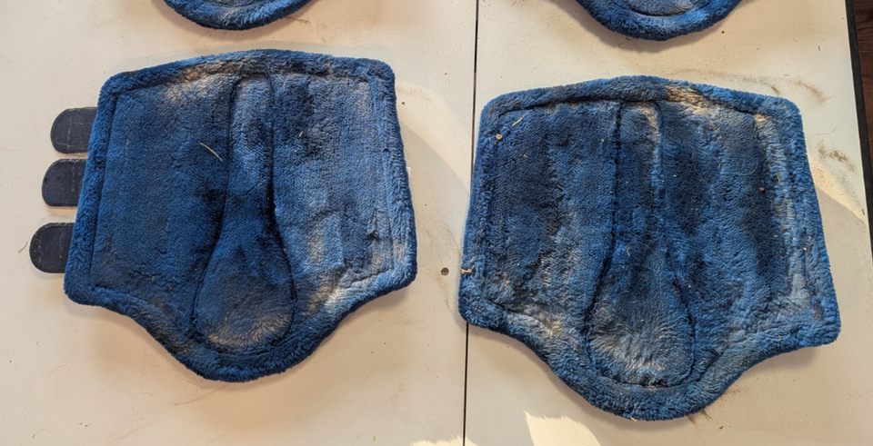 Benz Equestrian Blue Brushing Boots, Pair - Size XL | eBay