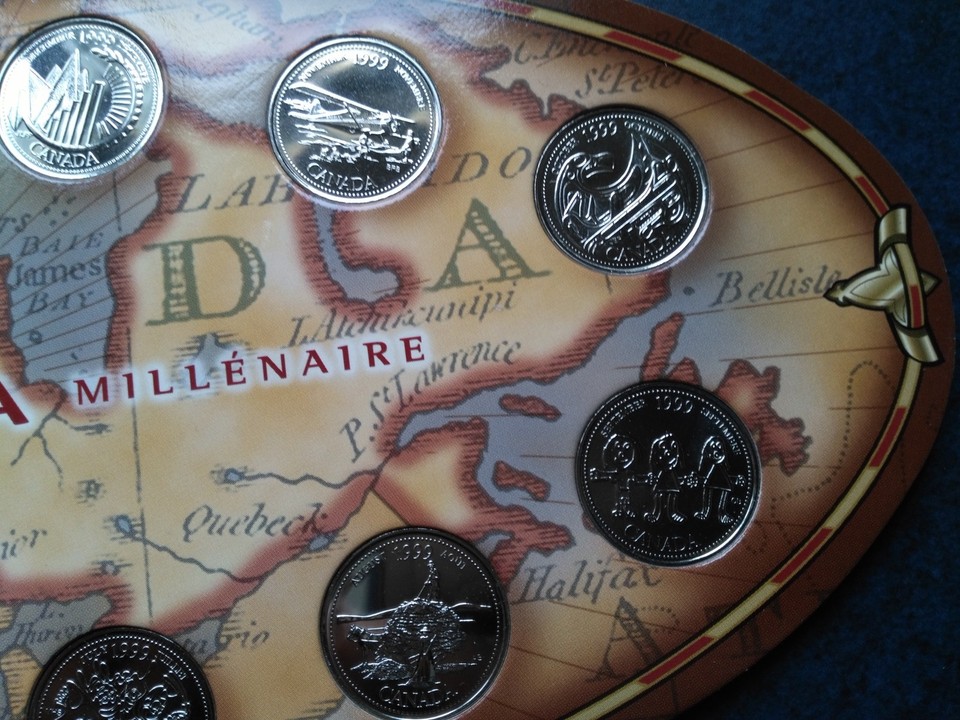 1999 Canada Millennium 12x Quarter (25c) Coin Set With Token. | eBay