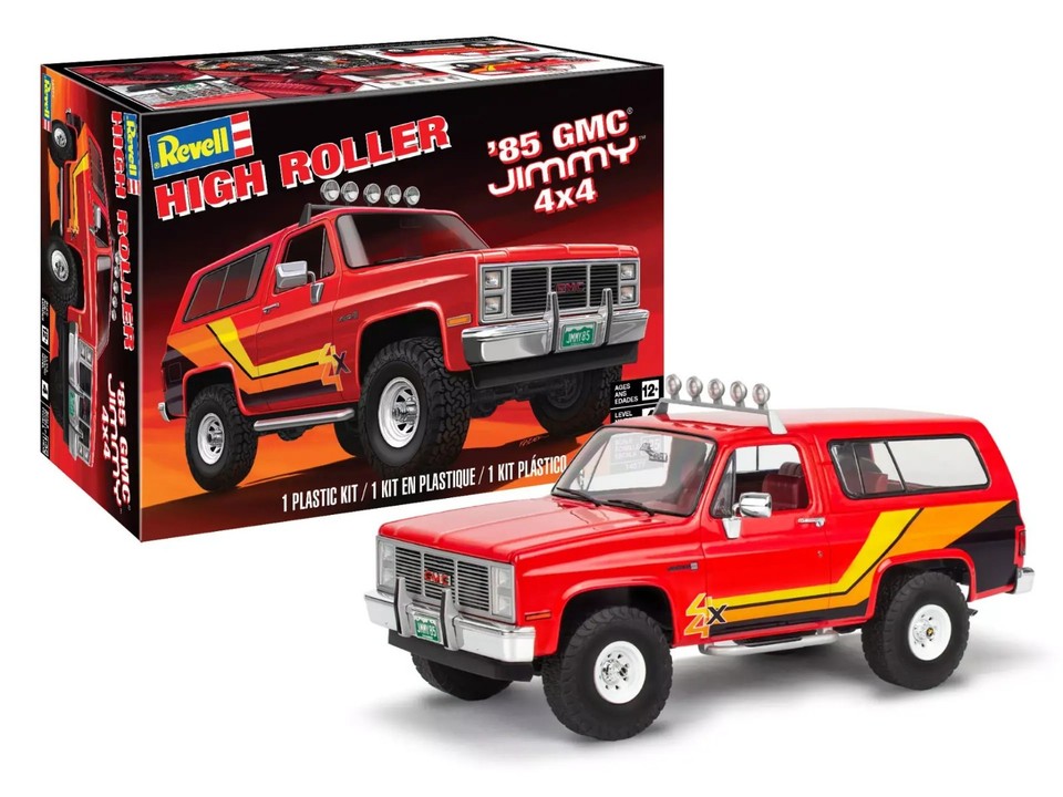 Revell 1985 GMC Jimmy 4x4 "High Roller" 1/25 Scale Plastic Model Car ...