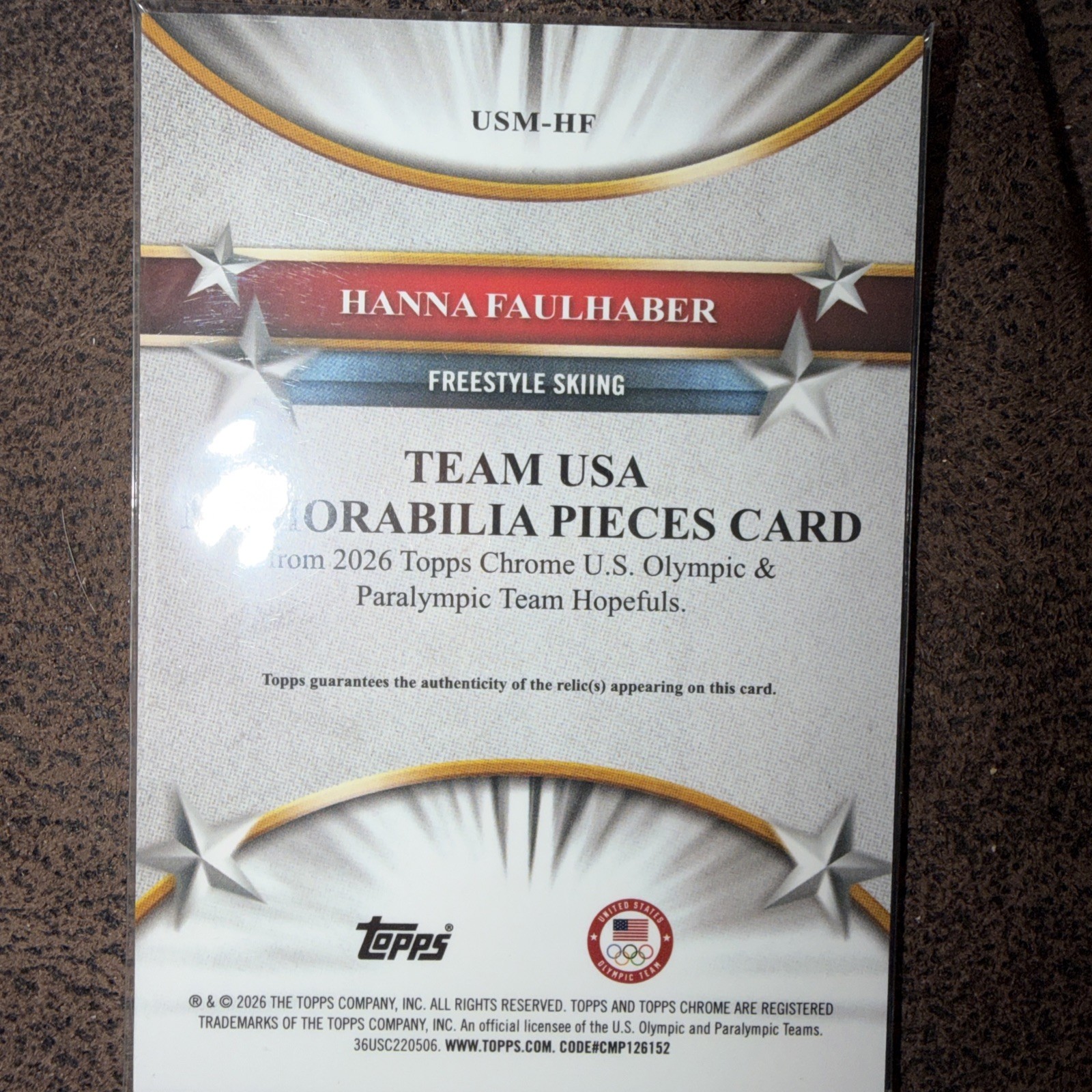 2026 Topps Chrome U.S. Olympic #USM-HF Hanna Faulhaber Team USA ...