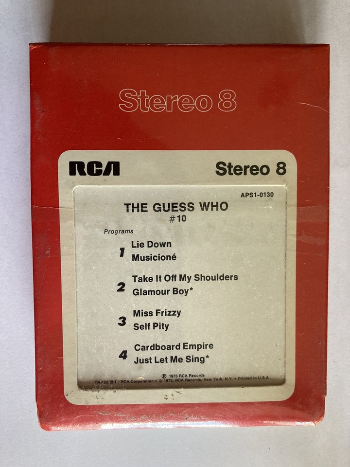 The Guess Who #10 8 Track Tape Factory Sealed | eBay