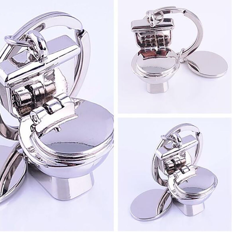 Love Gift Cute Toilet Pendant Key Chain Ring Keychain Keyfob Couple ...