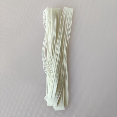 S1906 White Glow Silicone Tabs 100tabs Fishing Skirts Material | eBay