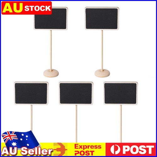 5pcs Mini Wooden Chalk Blackboard Signs Chalkboard Message Board ...