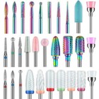 Ceramic Nail Drill Bit Set with Efile Carbide Tools for Salon-Quality ...