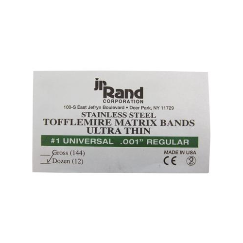 Temrex 074R Ultra-Thin Matrix Bands #1.001 Ultra Thin Regular 12/Pk | eBay