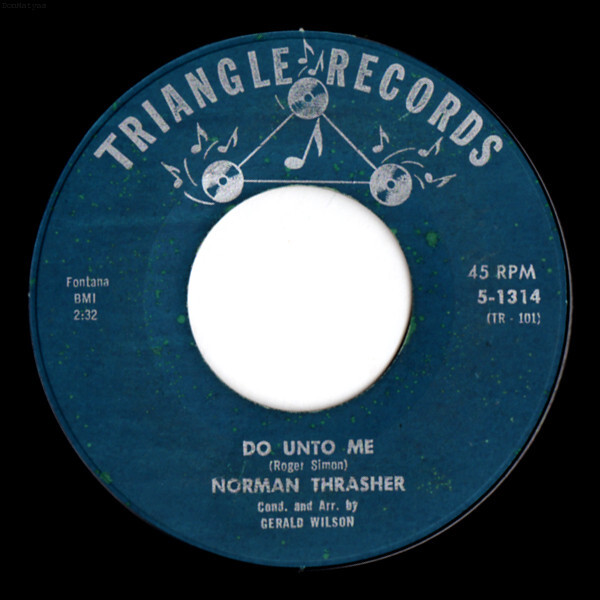 Norman Thrasher - Never Look Back 0 7" Triangle Records (24) 5-1314 ...