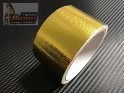 Super Gold Reflective Heat Tape Wrap Adhesive Foil Tape 2" 4.5 Meters ...