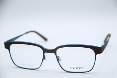NEW BEVEL 8733 JOHNNY D GTMB MATTE BROWN BLUE AUTHENTIC EYEGLASSES 54 ...