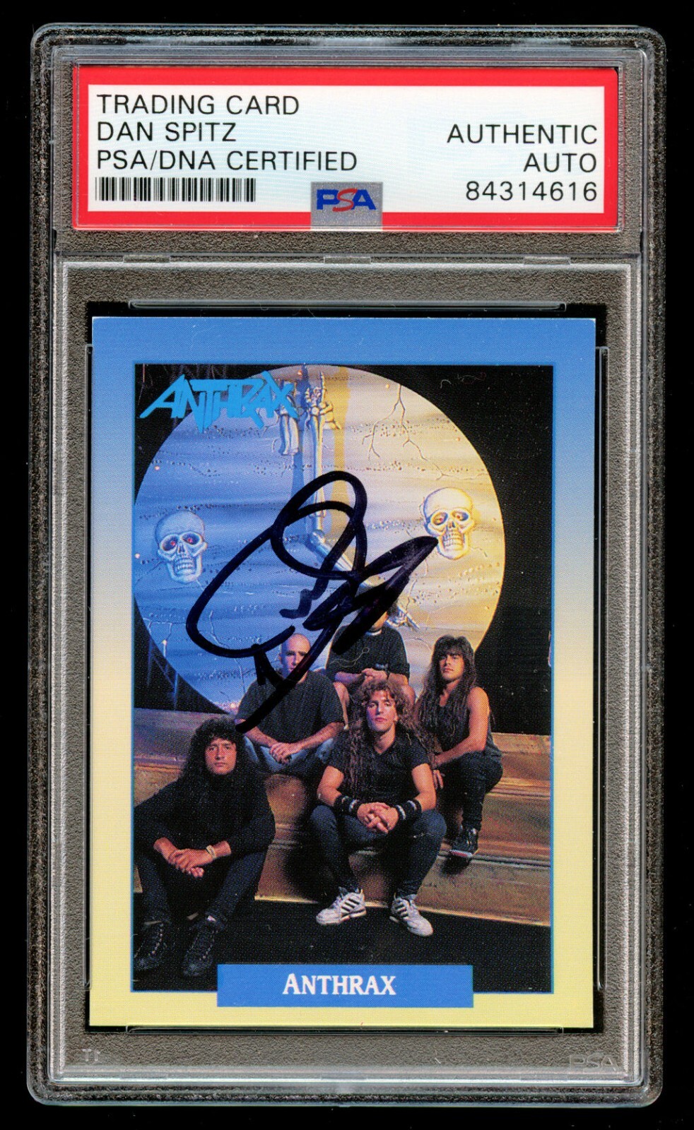 Dan Spitz #134 signed autograph auto 1991 RockCards Anthrax Card PSA ...