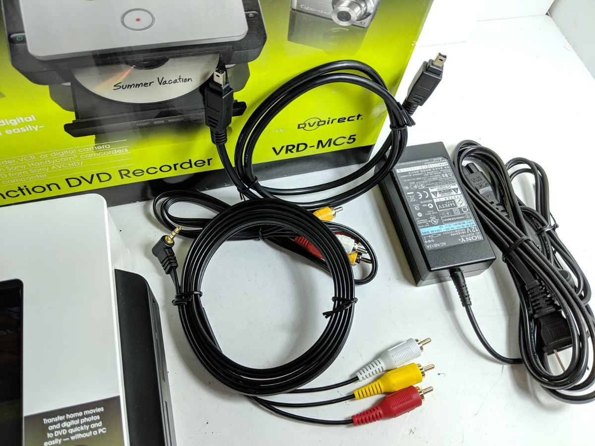 Sony VRD-MC5 DVD Recorder Burner Handycam Tape Transfer w Sony VRD-MC5 DVD Recorder Burner Handycam Tape Transfer w