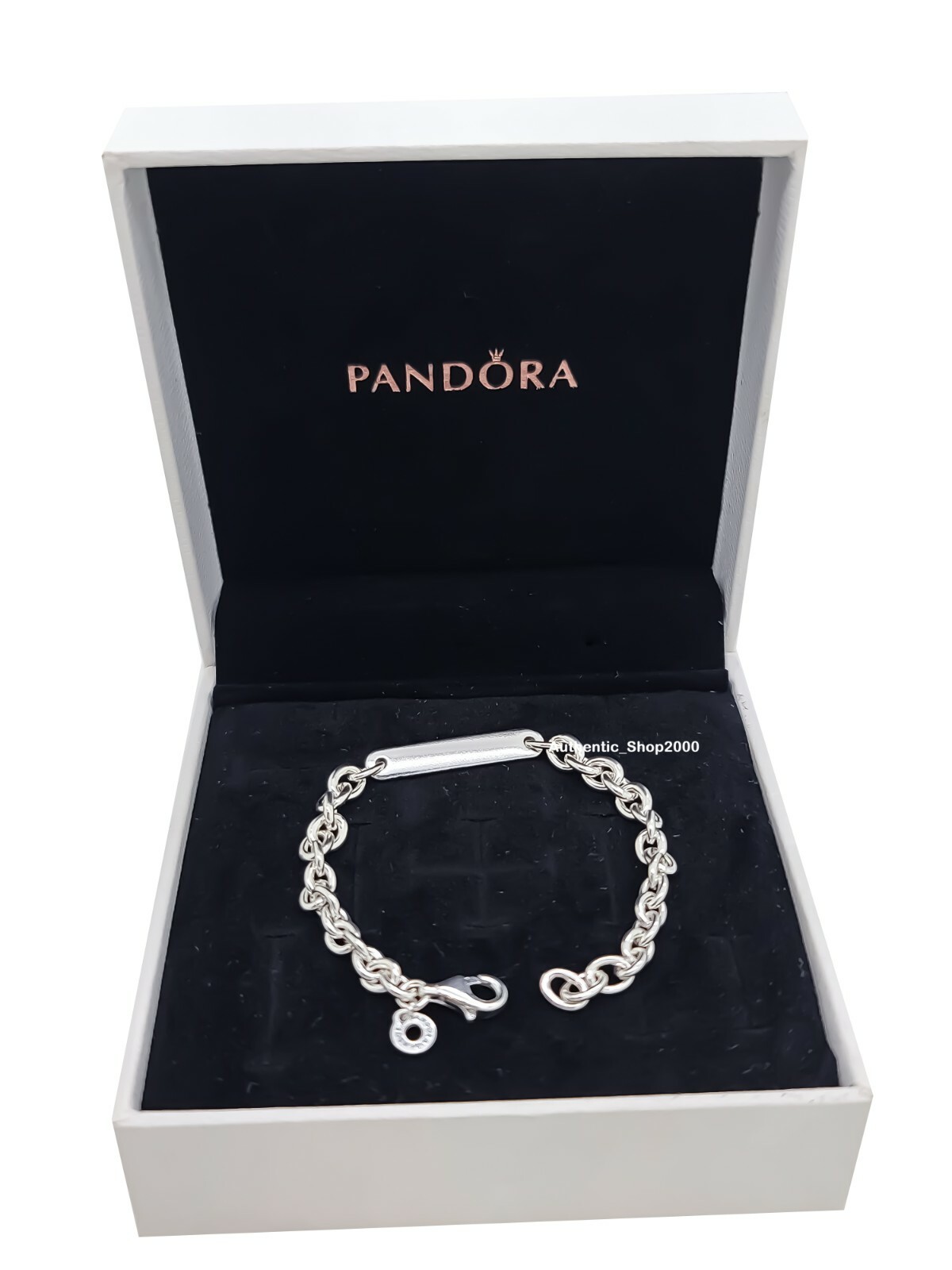 NEW 100% Authentic PANDORA 925 Ale Engravable Bar Link Bracelet ...