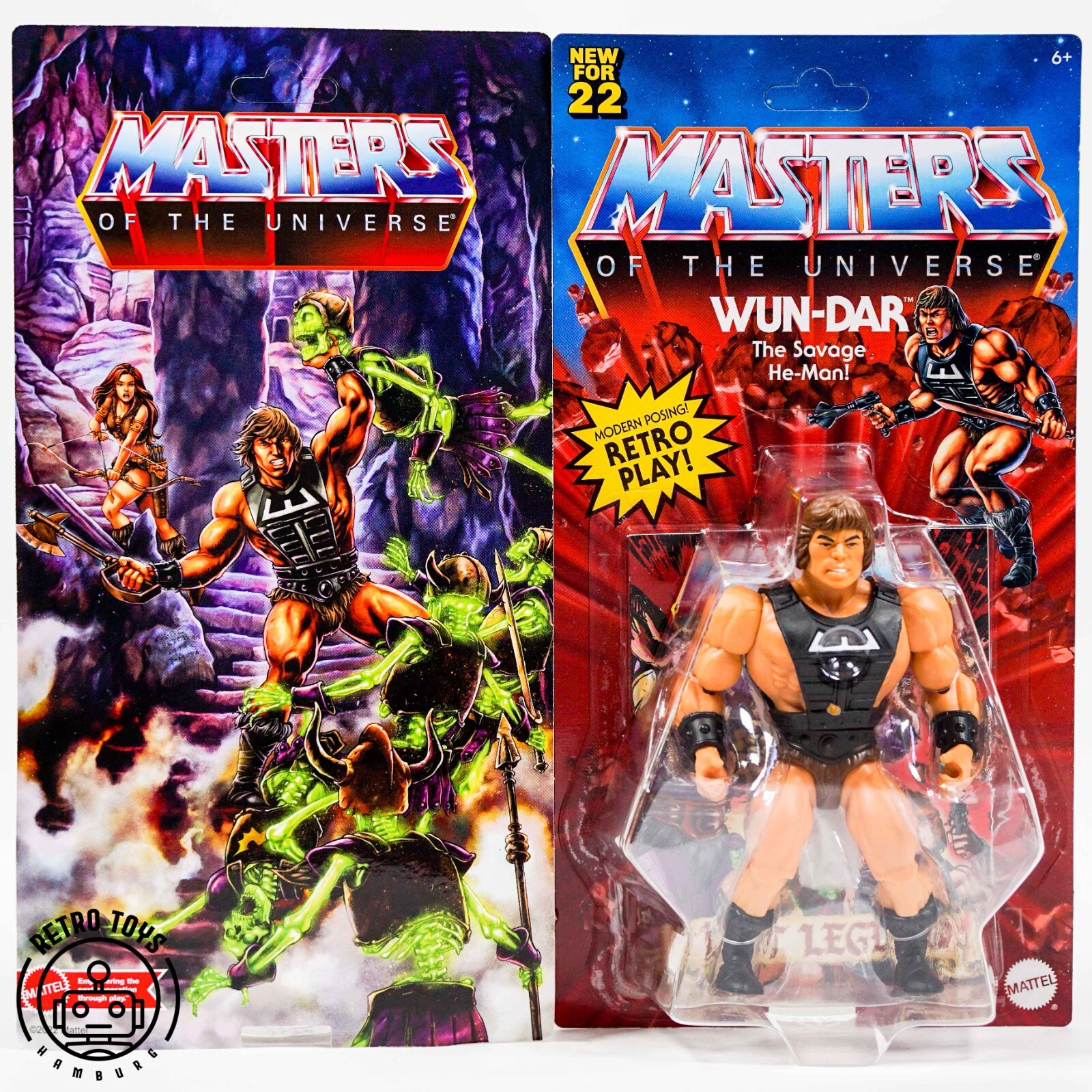 WUN-DAR Masters Of The Universe Origins Savage He-Man EXCLUSIVE MotU He ...
