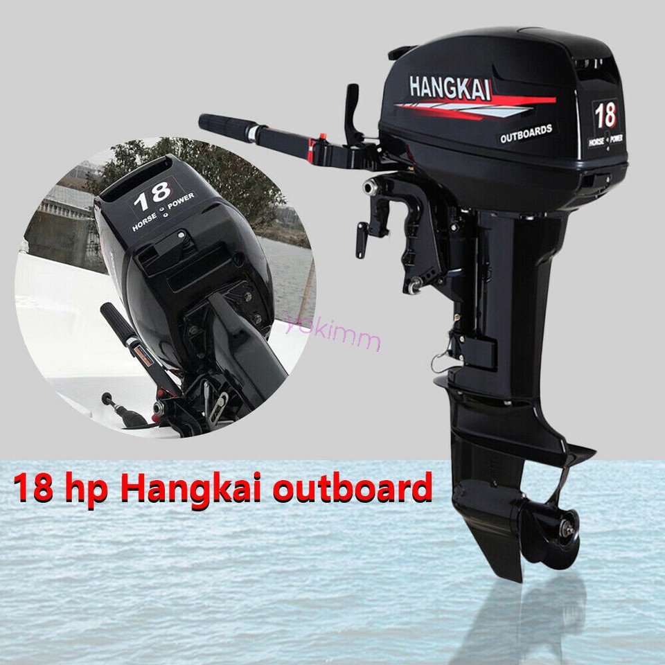 6-18HP HANGKAI Outboard Motor 2/4Stroke Fishing Boat Engine Water Air Cooling | eBay