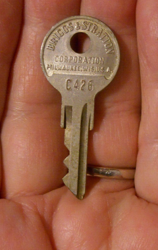 Vintage Original Briggs & Stratton Basco C426 Nickel Over Brass Key ...