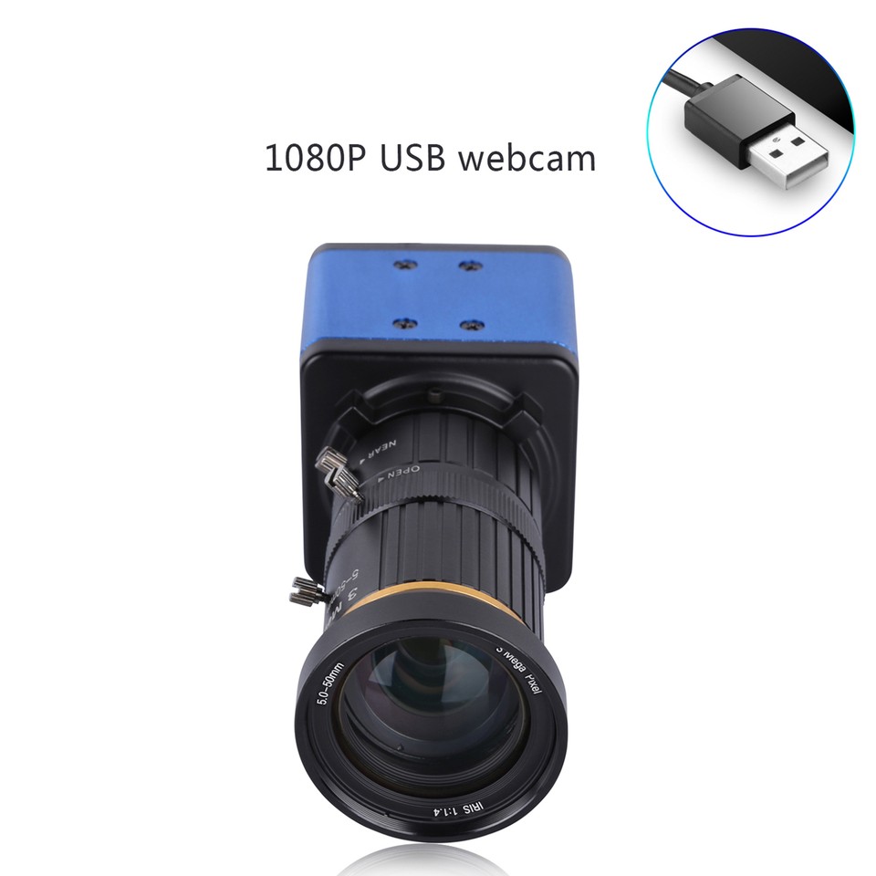 1080P HD USB Camera Computer Camera Webcam 2 Megapixels 80Degree Wide ...