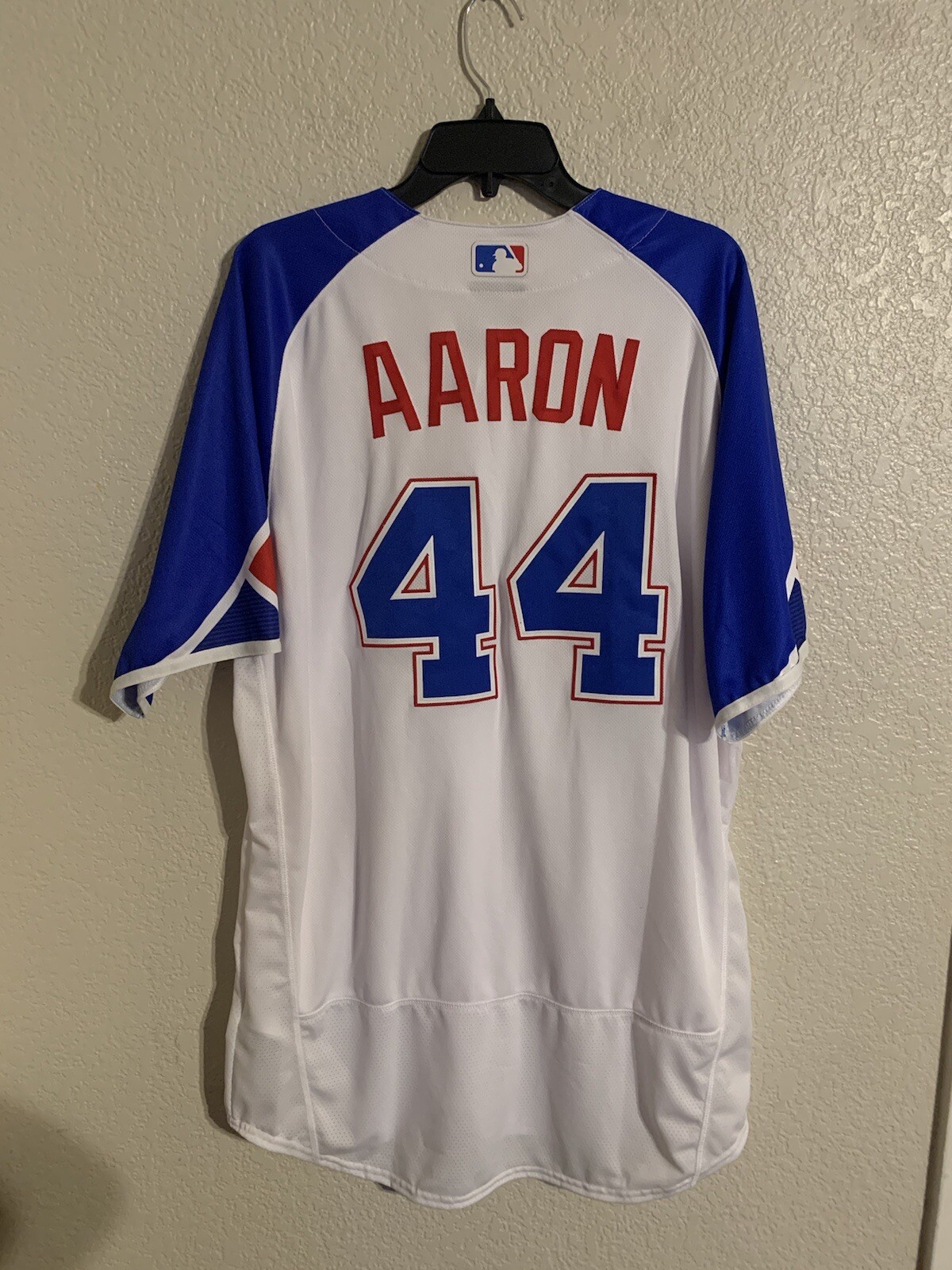 NIKE Atlanta BRAVES Hank Aaron AUTHENTIC Jersey Size 48 City Connect ...