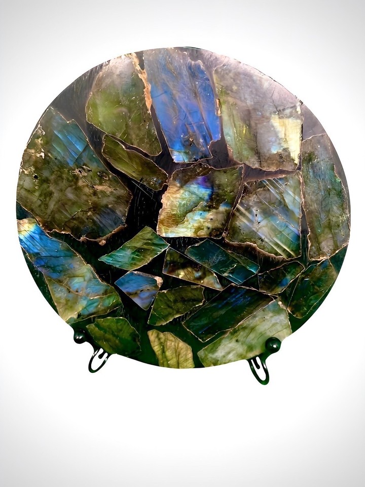 Labradorite 4.3-5" Round Crystals Coasters Stones Minerals Bar ...