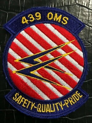 *NEW* Military 439 OMS Air Force Patch - 3" x 3" - Safety, Quality ...