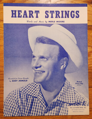 Heart Strings Sheet Music 1951 Eddy Arnold Cover Country Western Merle ...