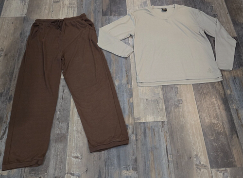 Emirates Airline Pajamas Large Unisex Men's Women's Tan/Brown Lounge ...