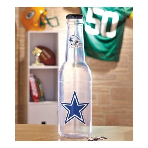 NFL Bottle Bank Soda Bottle Shaped Cowboys Saints Broncos Packers ...