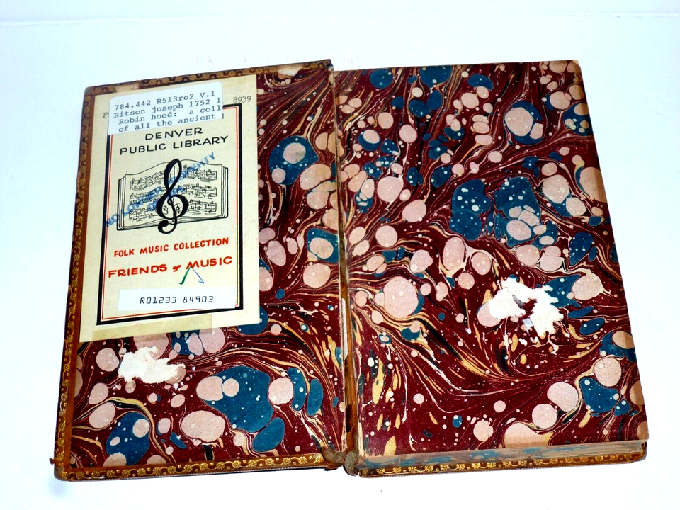 Joseph Ritson Robin Hood Collection of All the Ancient Poems Songs 1832 ...