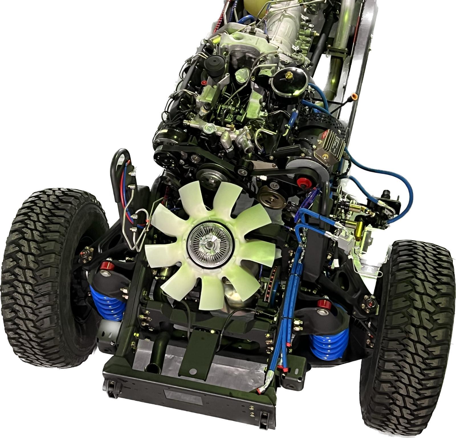 Powered Chassis HMMWV, ECV-M1100 Series, 12k ECV 6.5L Turbo Diesel ...