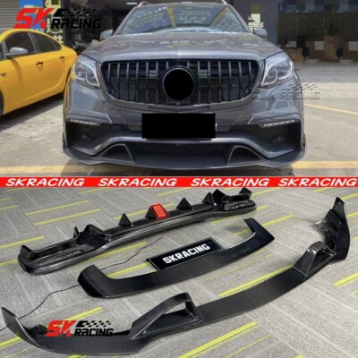 Fits Benz GLS63 GLS X166 17-19 Carbon Fiber Spoiler Wing Rear Diffuser ...