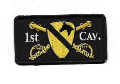 ARMY 1ST CAV CAVALRY 2 X 3 EMBROIDERED BLACK PATCH | eBay