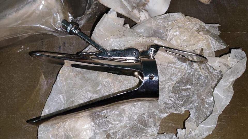 MEDICINE SURGICAL GYNECOLOGICAL SPECULUM VAGINAL Bivalve CUSCO ANTIQUE ...