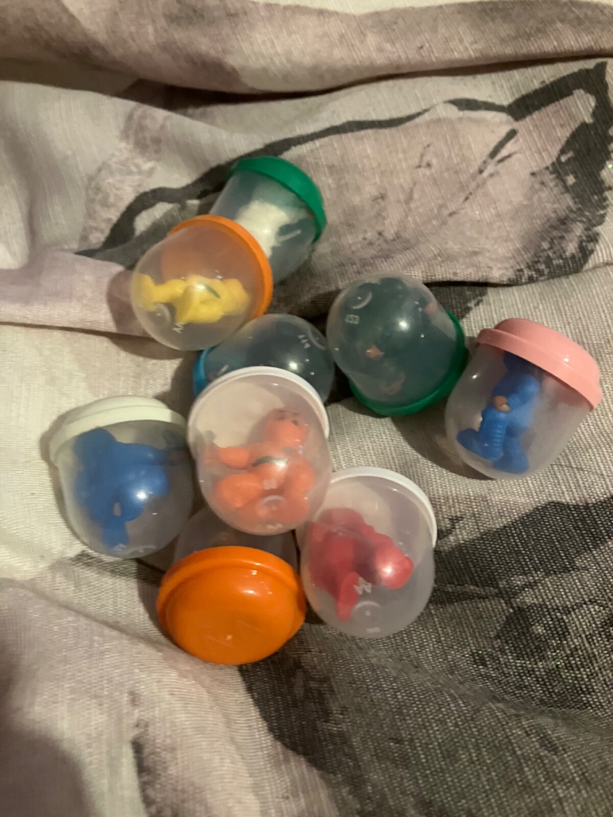 Vintage 90's Lot of 9 Vending Gum Gumball Machine 1.25" Ninja Rubber ...