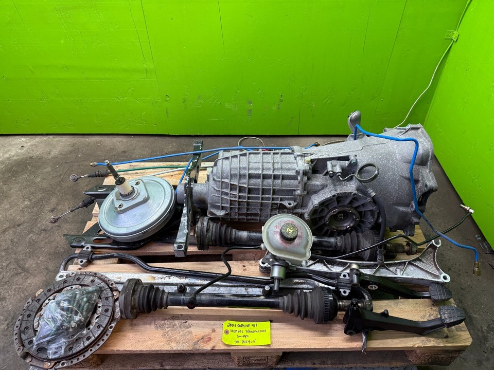 03 PORSCHE 996 C2 G96.01 6SP MANUAL TRANSMISSION SWAP PEDAL AXLE CLUTCH ...