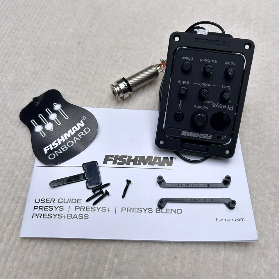 Fishman 301 Presys Preamp EQ Piezo Pickup New Version Acoustic Guitar Mic 4Blend | eBay