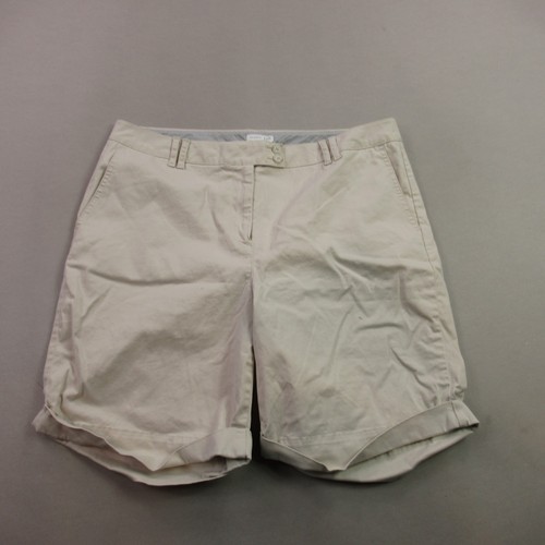 J Jill Shorts Womens 12 Lightweight Outdoors Chino Pockets Casual Beige ...