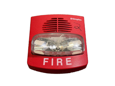 Simplex 4903-9418 Fire Alarm Horn Strobe Wall Red (SmartSync) | eBay