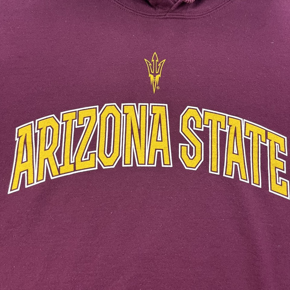 Arizona State University Hoodie Sweatshirt Mens XL Maroon ASU College ...