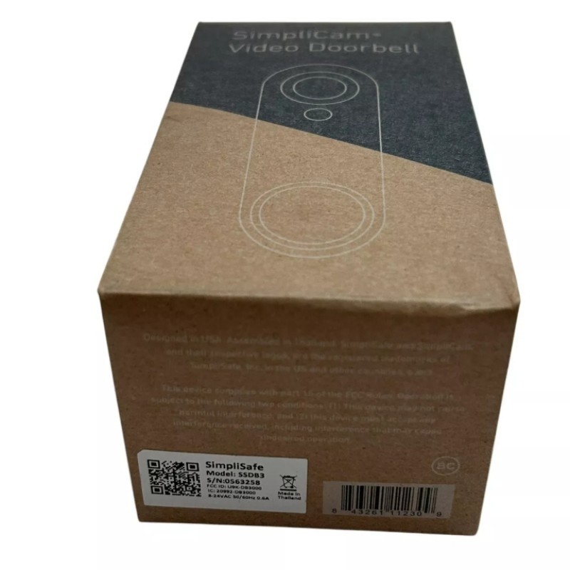 SimpliSafe Wired Wi-Fi video Doorbell 1080p HD Smart security Camera ...