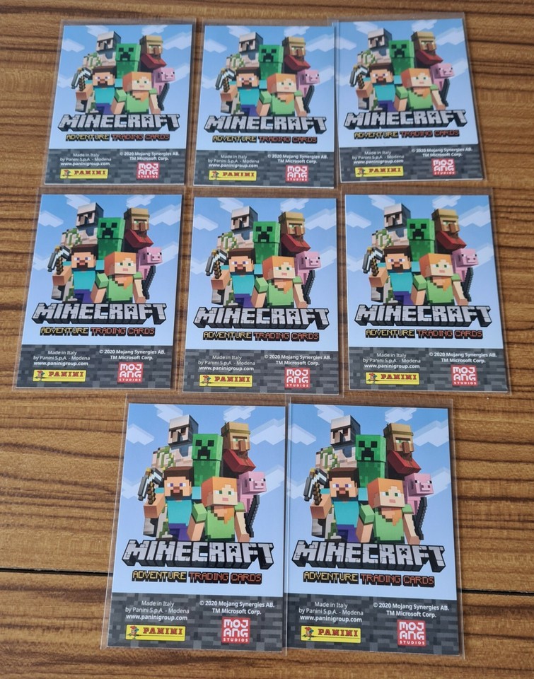 Panini Minecraft Adventure Trading Cards Mobs And Players | eBay