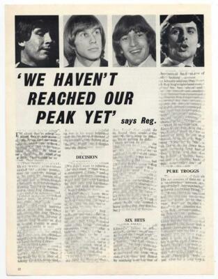 Troggs Reg Presley We Haven't Reached Our Peak Yet Beat Instrumental ...