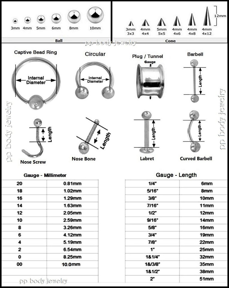 2pcs. 16g 14g 12g Steel Captive Bead Ring Skull and Handcuff Dangle ...