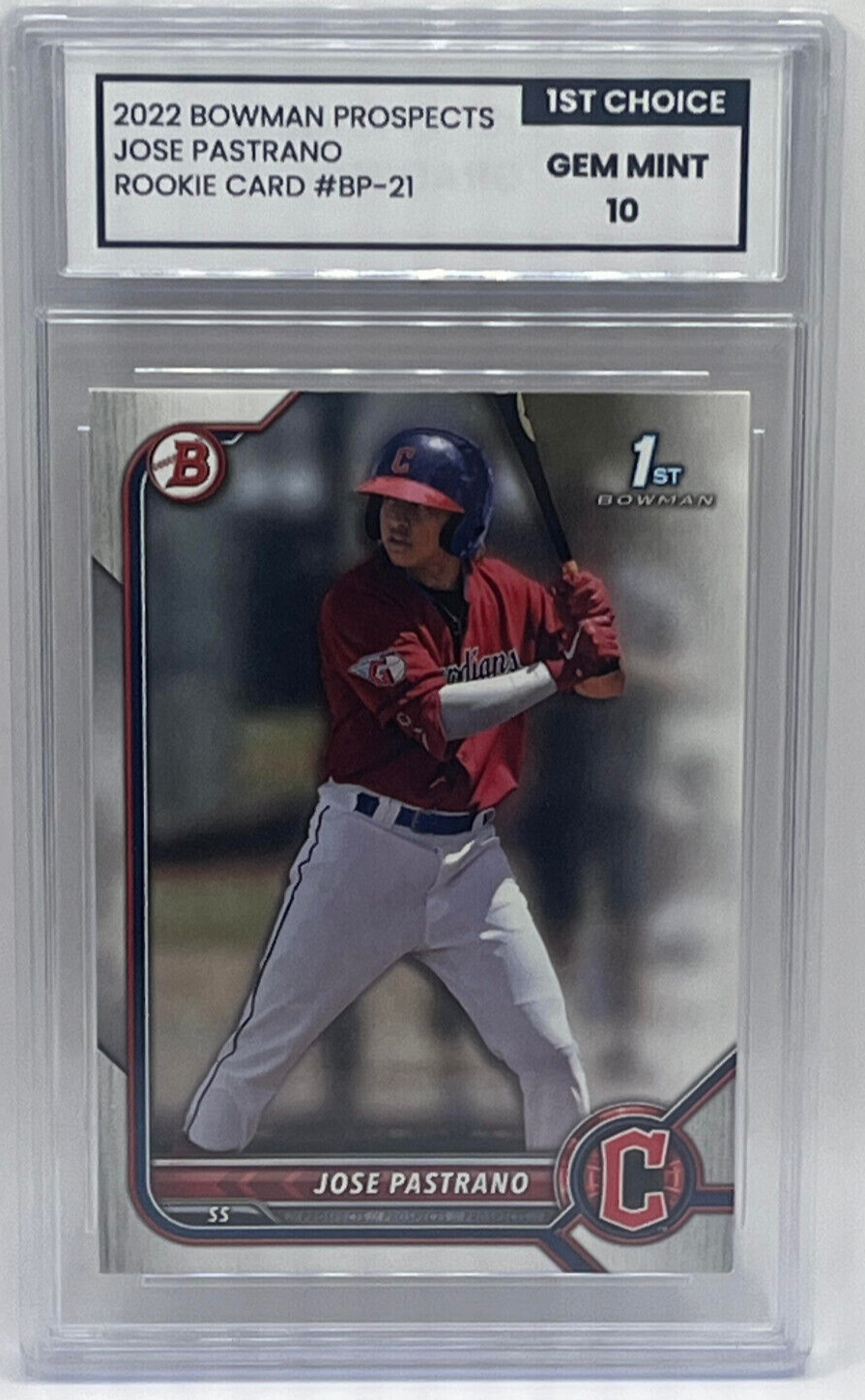 2022 Bowman Prospects JOSE PASTRANO Rookie #21 1st Choice Gem Mint 10 ...
