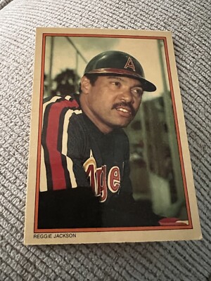 1985 Topps Circle K Reggie Jackson California Angels Baseball Card #13 ...